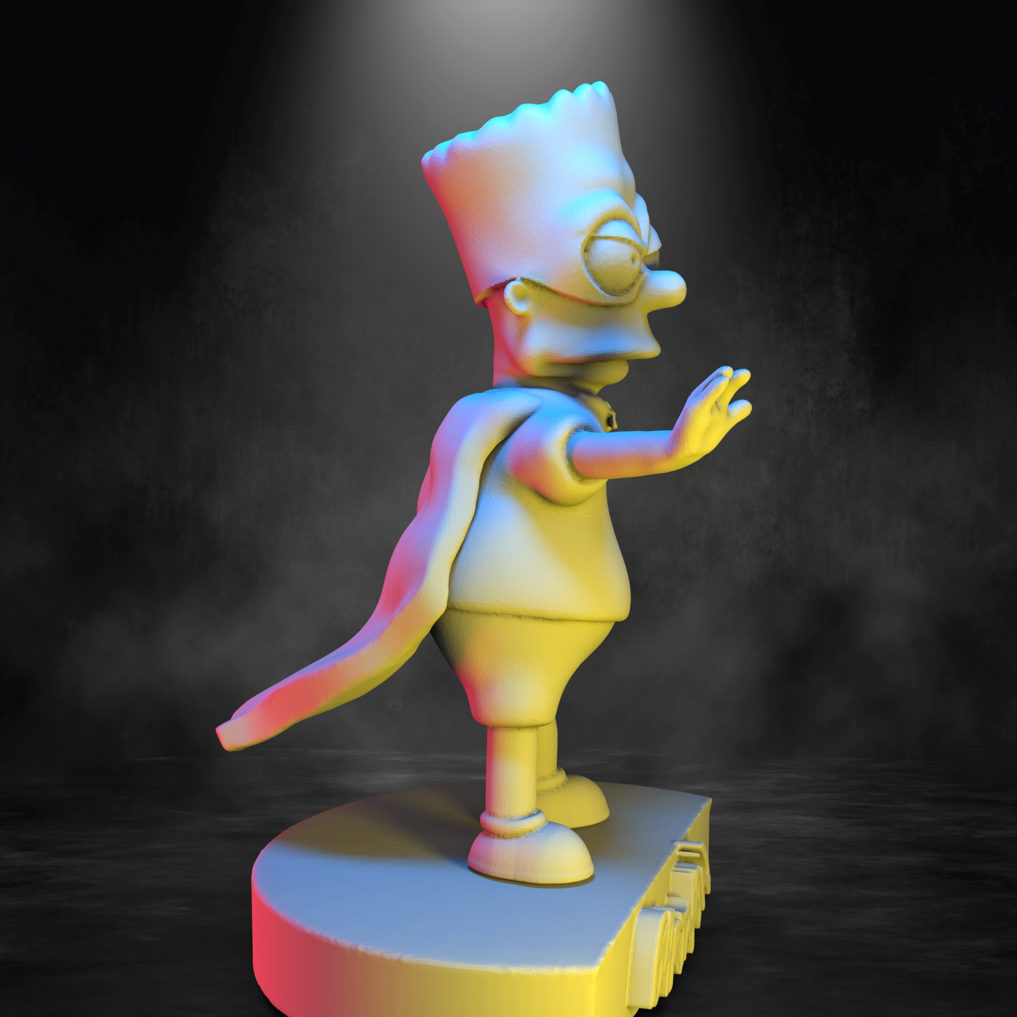 Bart the Simpsons Figure Superhero Bart Model American - Etsy