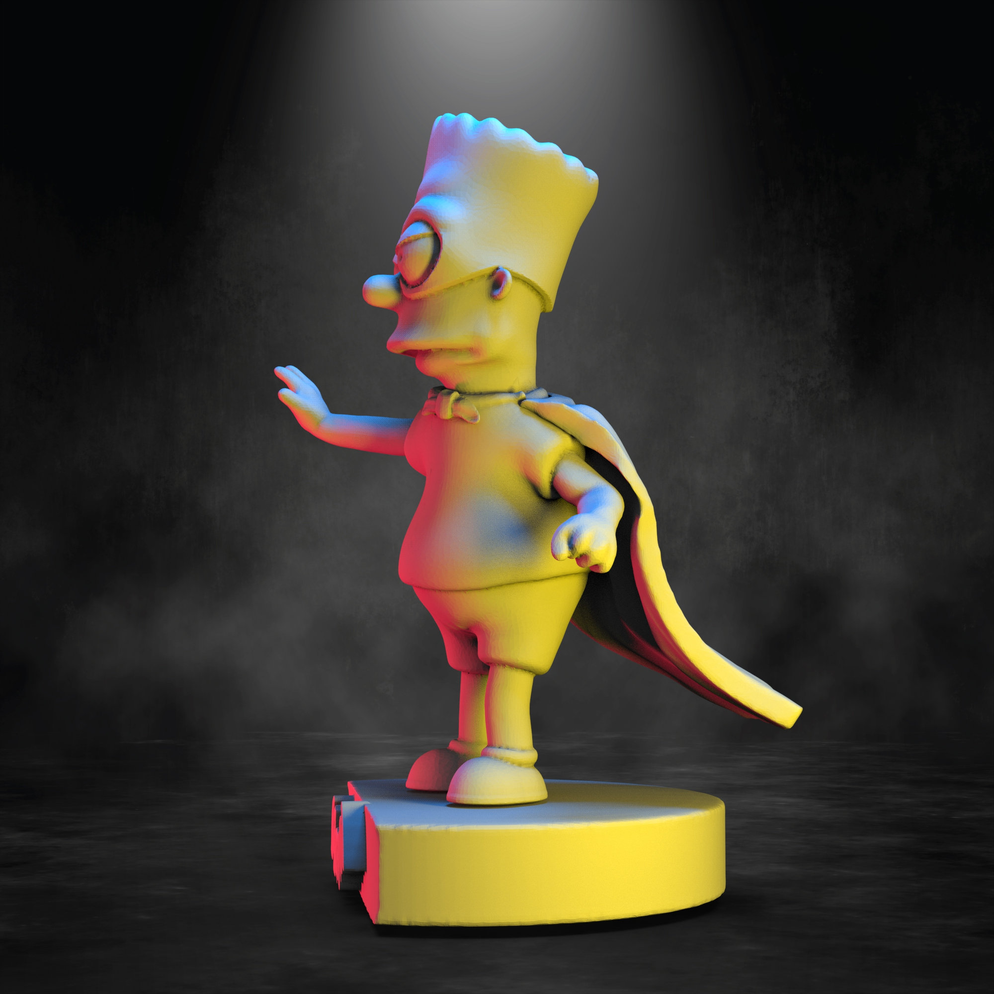 Bart the Simpsons Figure Superhero Bart Model American - Etsy