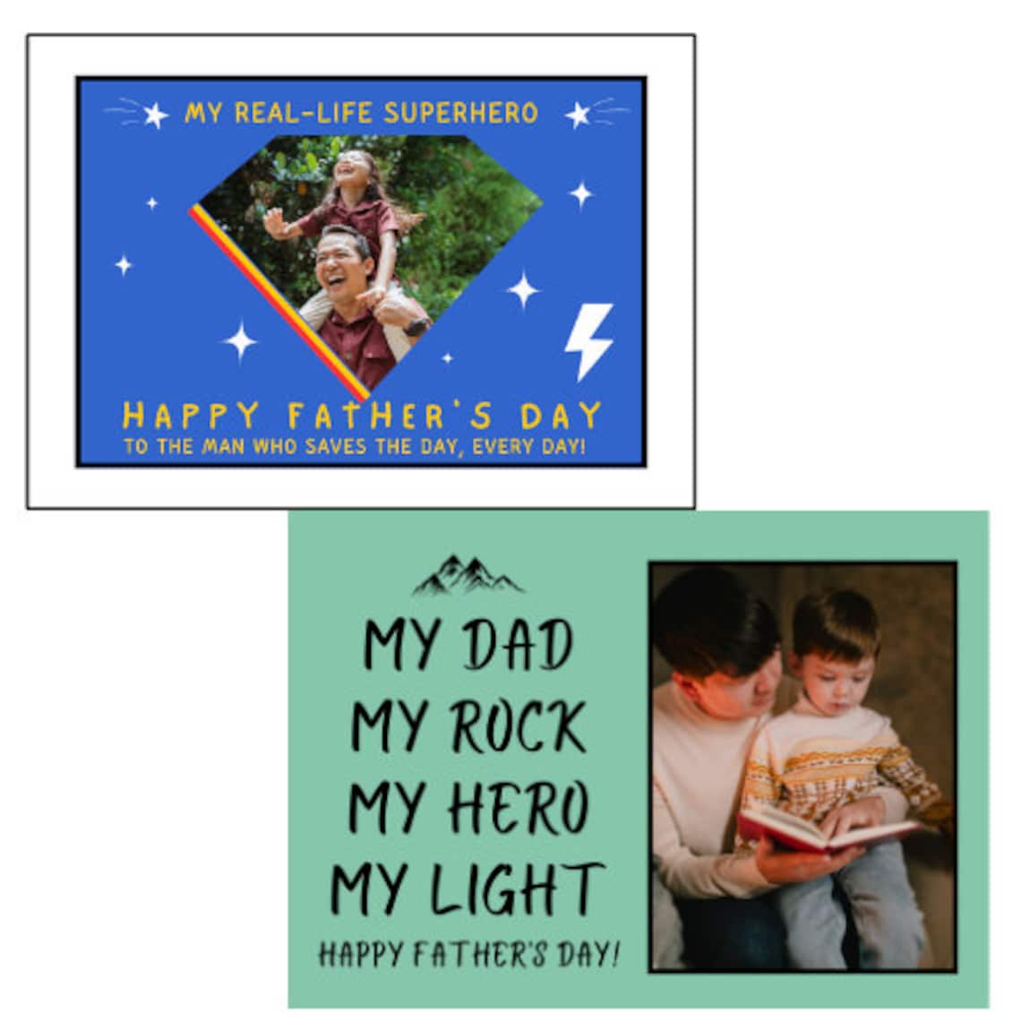 Happy Father's Day Editable and Printable Cards | Fathers Day Card ...
