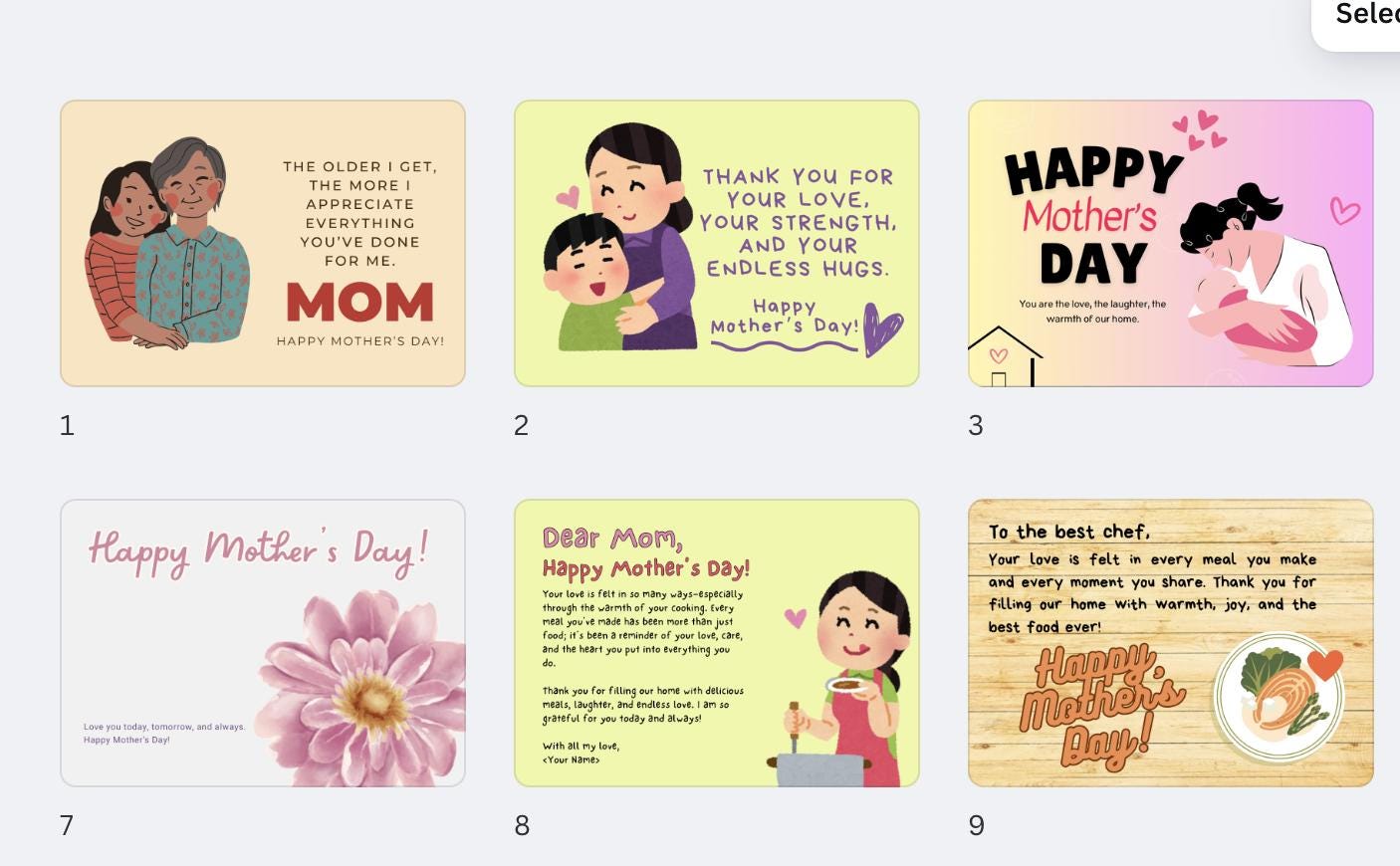 Happy Mother's Day Editable and Printable Cards | Mothers Day Card ...