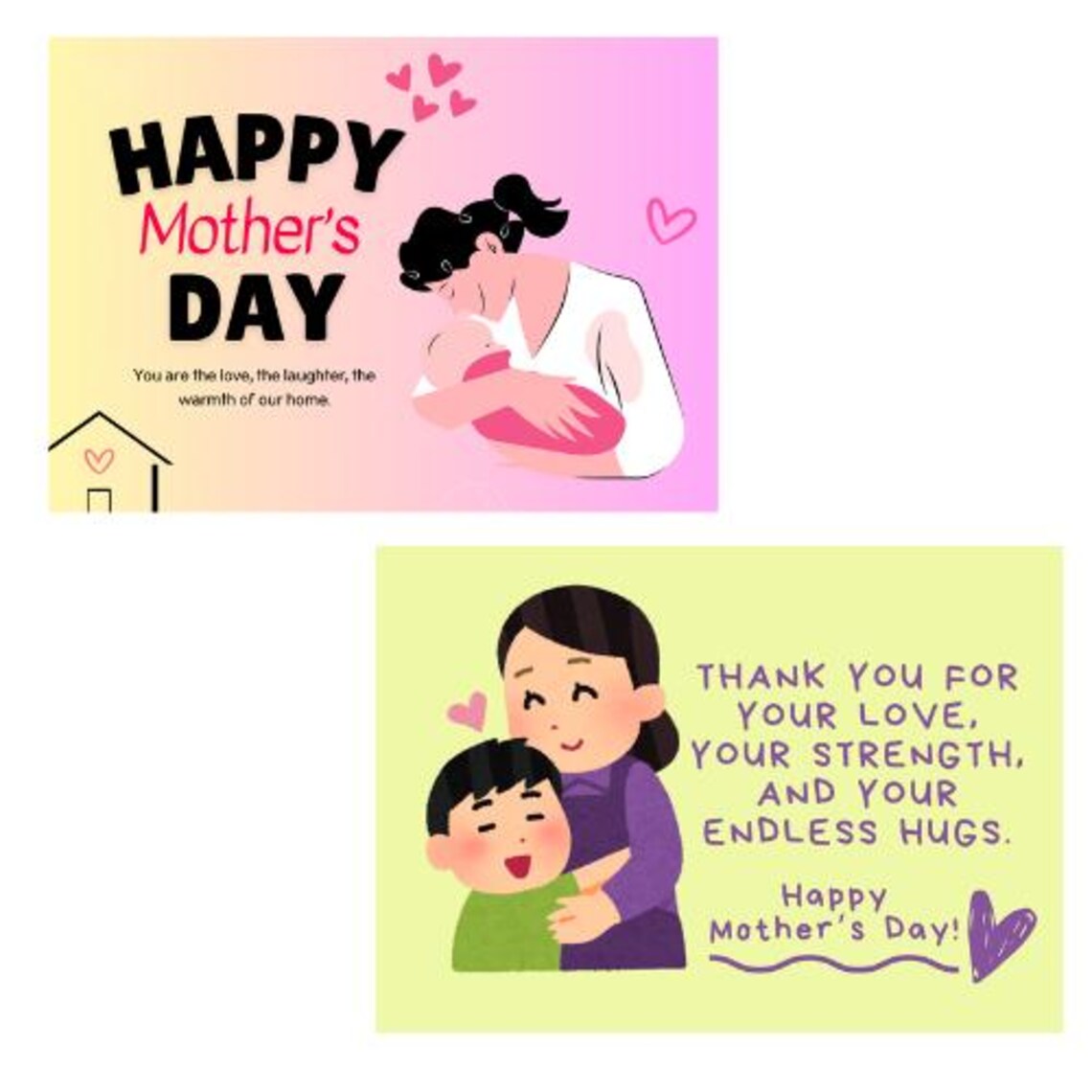 Happy Mother's Day Editable and Printable Cards | Mothers Day Card ...