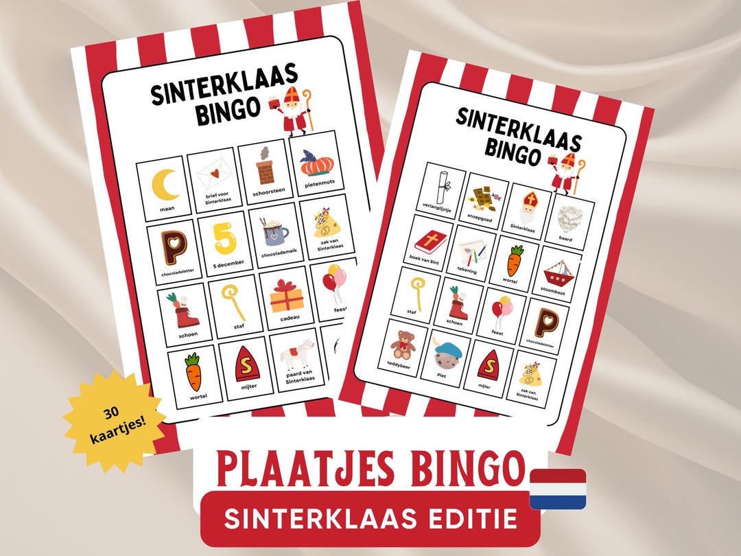 Sinterklaas Game || Printable Family Game for Christmas Eve || Picture ...