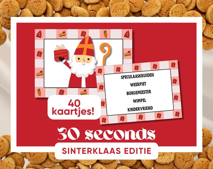 Sinterklaas Game || Printable Family Game for Christmas Eve || 30 ...