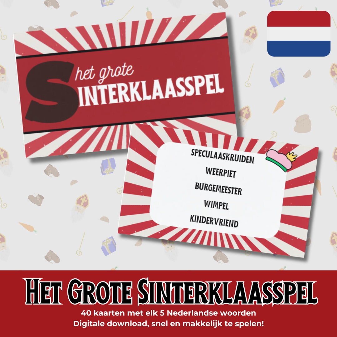 Sinterklaas Game || Printable Family Game for Christmas Eve || 30 ...