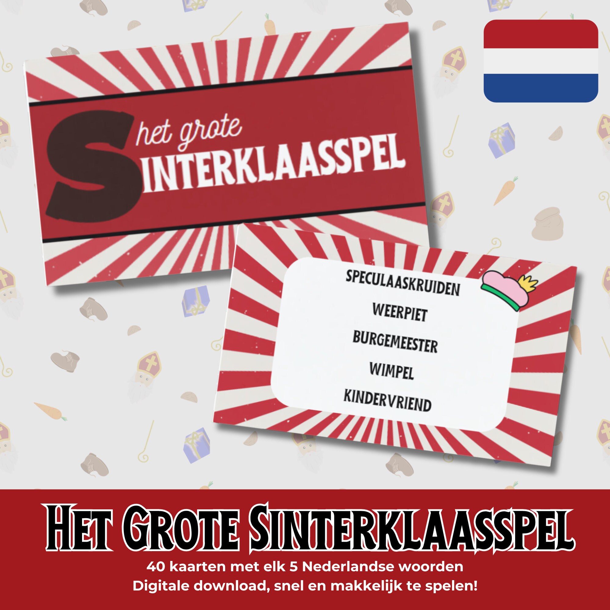 Sinterklaas Game || Printable Family Game for Christmas Eve || 30 ...