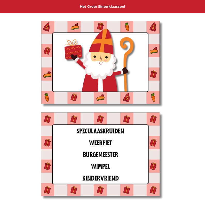 Sinterklaas Game || Printable Family Game for Christmas Eve || 30 ...