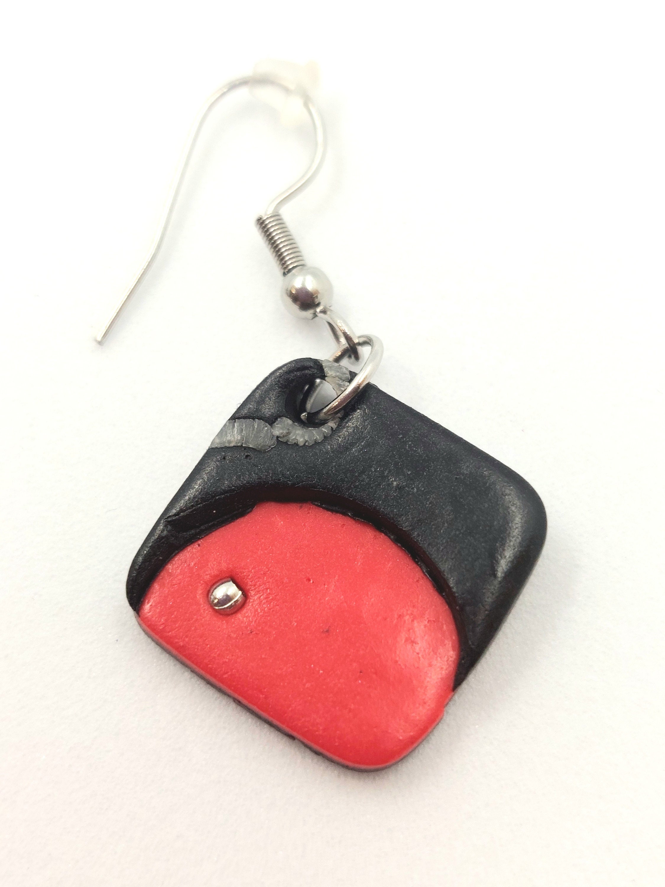 Eccentric Rock'n'roll Earrings: Stainless Steel and Polymer Clay ...