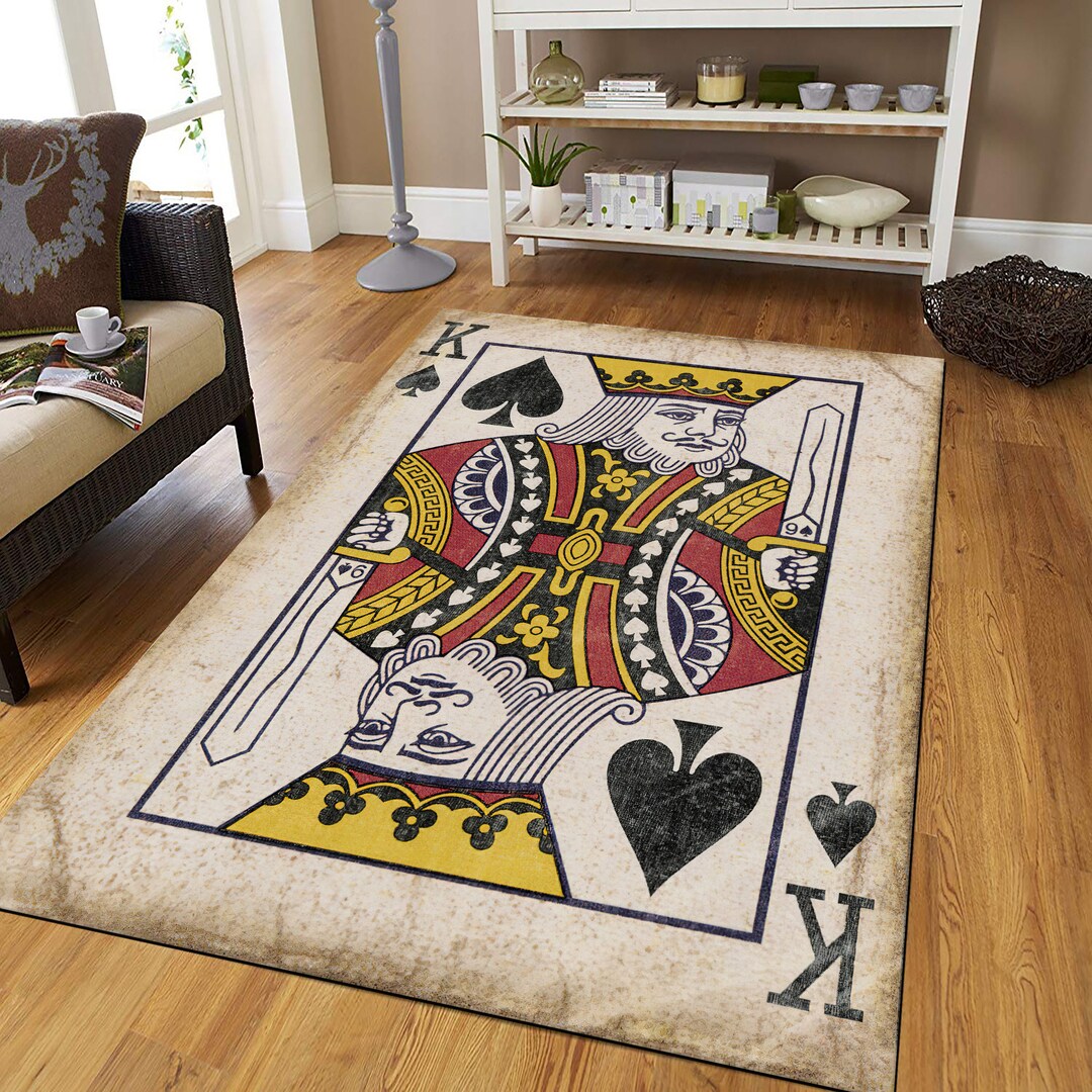 Playing Card Rug, Card Rug, King Carpet, Playing Card King Rug ...