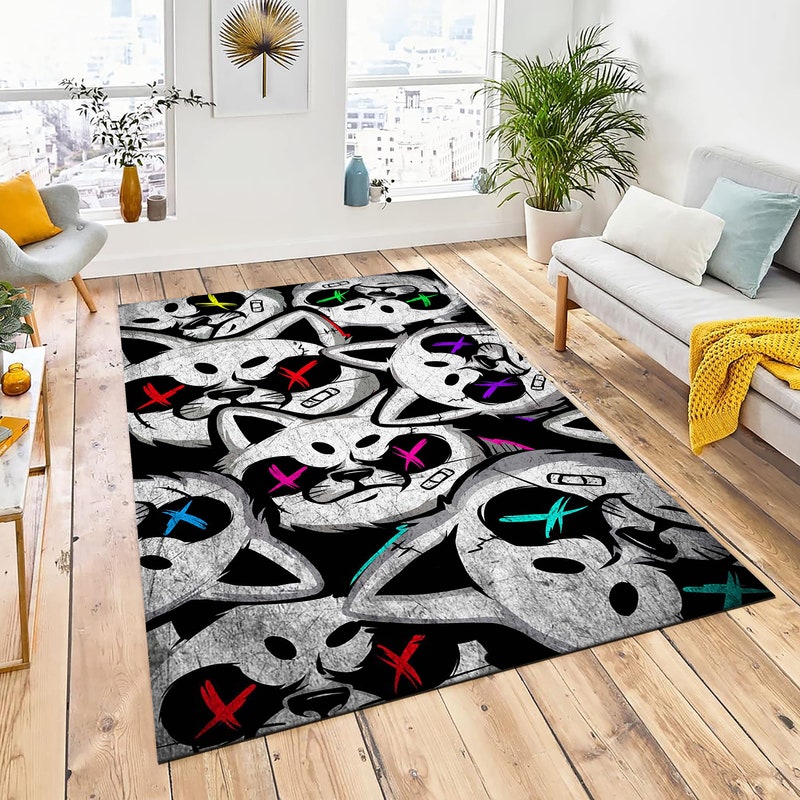 Panda Floor Carpet - Etsy