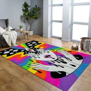 Pop Art Theme Rug, Pop Art Design Rug, Girl Design Rug, Personilazed ...