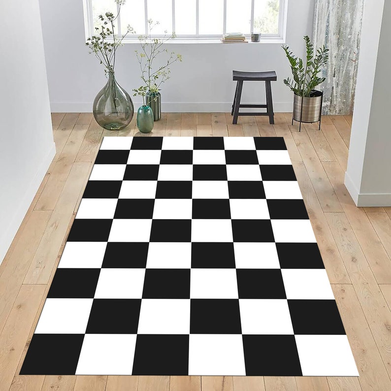 Chess Rug, Chess Set Rug, Game Room Rug, Kids Room Mat, Gift for Chess ...