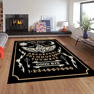 Ouija Board Rug, Spirit Board Rug, Horror Rug, Gothic Rug, Witch Rug ...