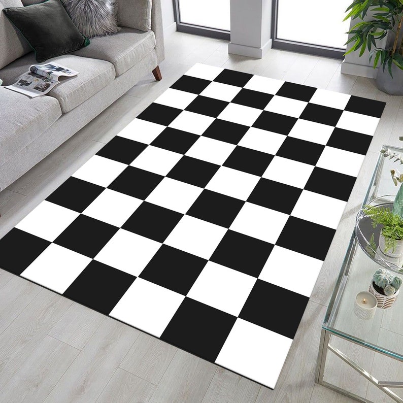 Chess Rug, Chess Set Rug, Game Room Rug, Kids Room Mat, Gift for Chess ...
