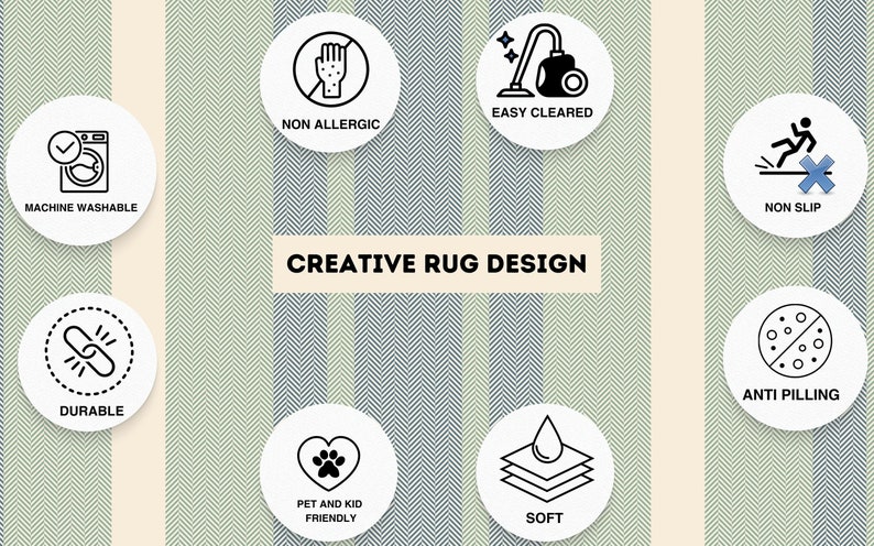 Colorful Rug, Abstract Watercolor Rug, Rainbow Carpet, Non Slip High ...