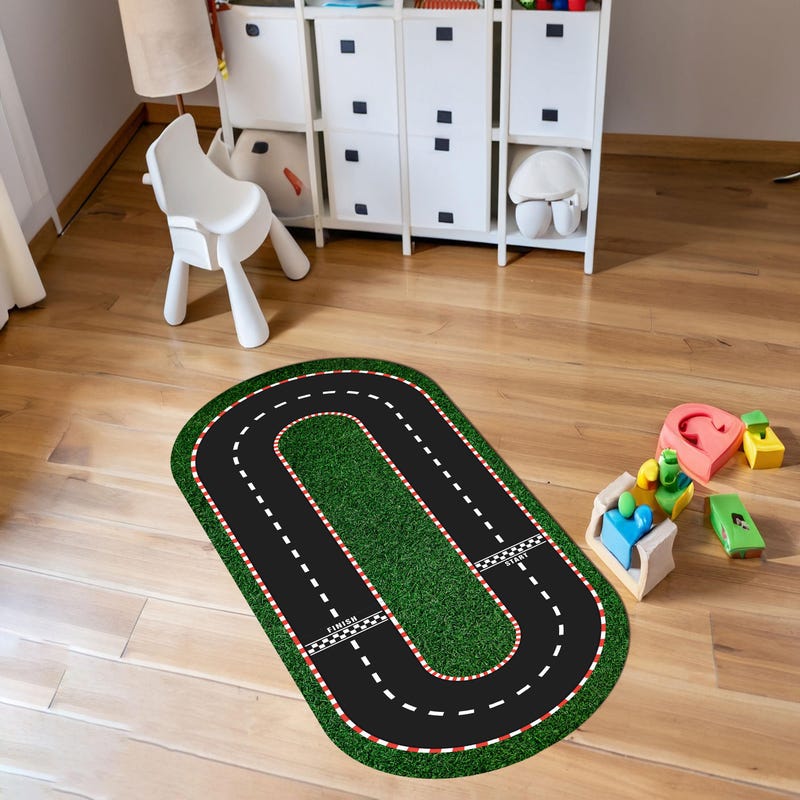 Race Track Rug - Etsy