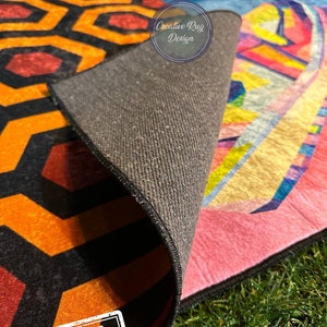 Red Gothic Witch Rug, Bat Rug, Butterfly Rug, Withcy Journal Rug ...