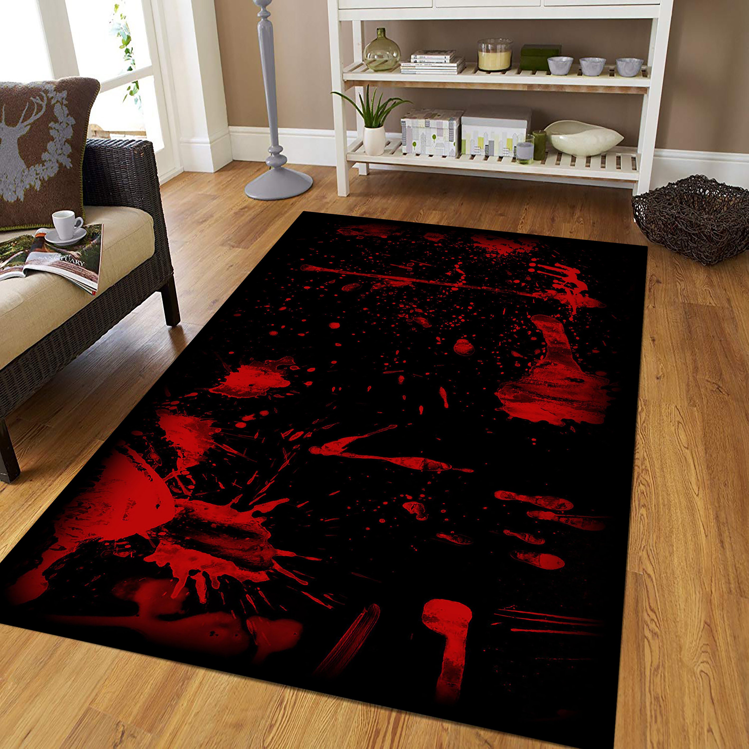 Horror Rug , 303 Horror Movie, for Living Room Bedroom, Flannel Soft ...