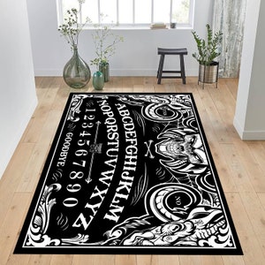 Witch Board Rug, Halloween Gothic Rug, Goth Occult Witchcraft Area Rug ...