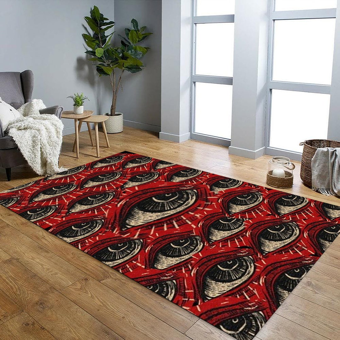 Horror Scare Eye Rug, Gothic Rugs, Fantastic Rug, Scary Carpet, Modern ...