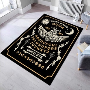 Ouija Board Rug, Spirit Board Rug, Horror Rug, Gothic Rug, Witch Rug ...