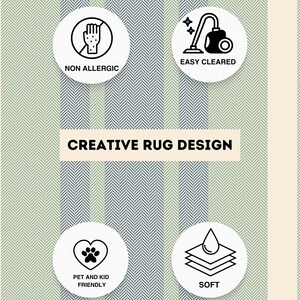 Green and Gold Ancient Greek Wave Rug, Greek Mythology, Modern Rug ...