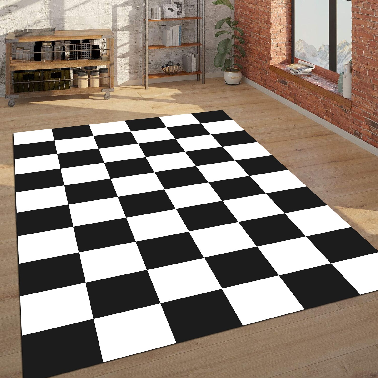 Chess Rug, Chess Set Rug, Game Room Rug, Kids Room Mat, Gift for Chess ...