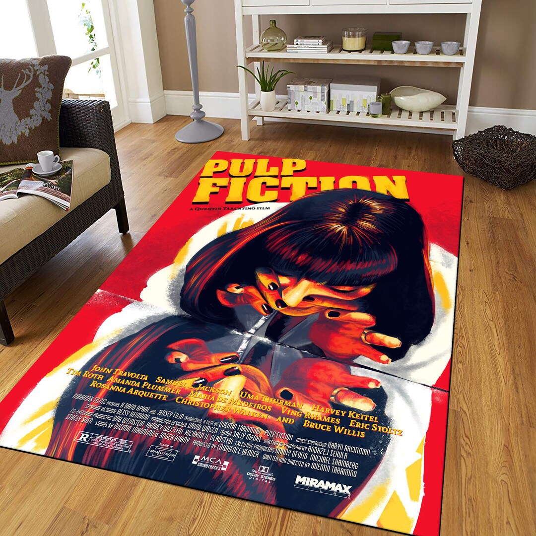 Pulp Fiction Movie Rug, Movie Rug, Film Carpet, Modern Carpet, Cool Rug ...