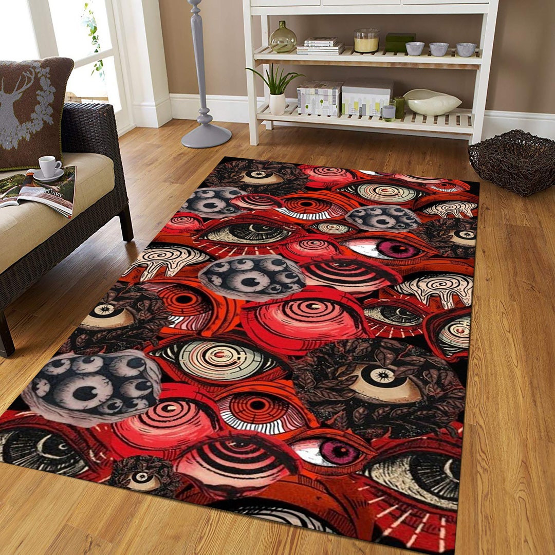 Horror Scare Eye Rug, Gothic Rugs, Fantastic Rug, Scary Carpet, Modern ...
