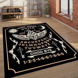 Ouija Board Rug, Spirit Board Rug, Horror Rug, Gothic Rug, Witch Rug ...