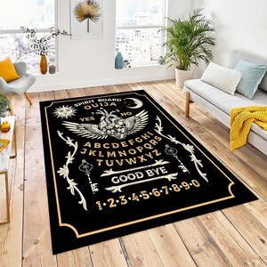 Ouija Board Rug, Spirit Board Rug, Horror Rug, Gothic Rug, Witch Rug ...