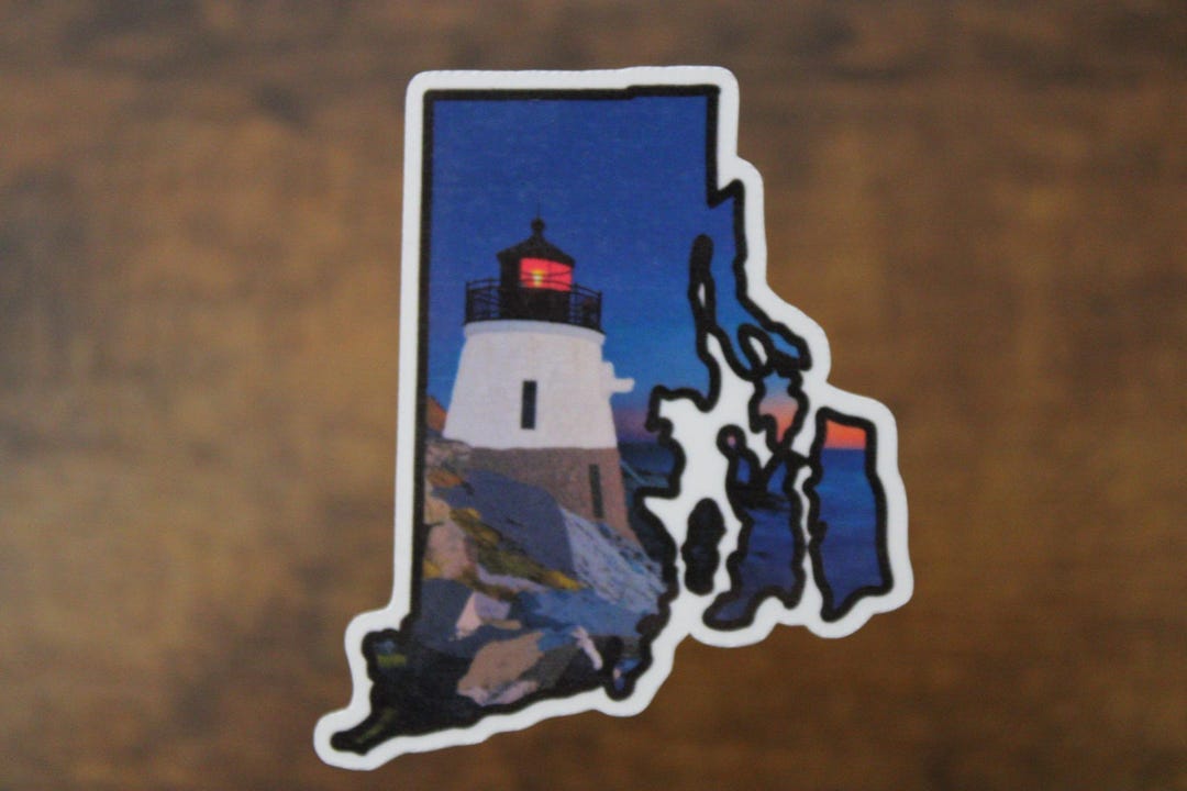 Rhode Island Sticker - Etsy