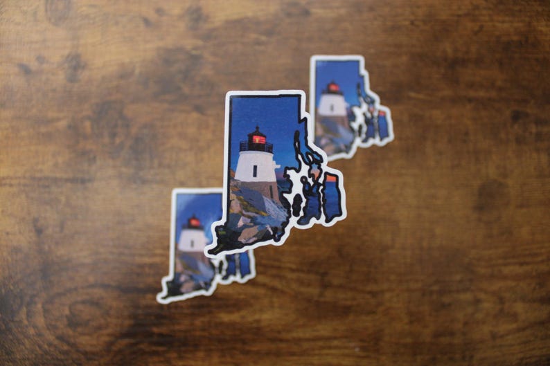 Rhode Island Sticker - Etsy