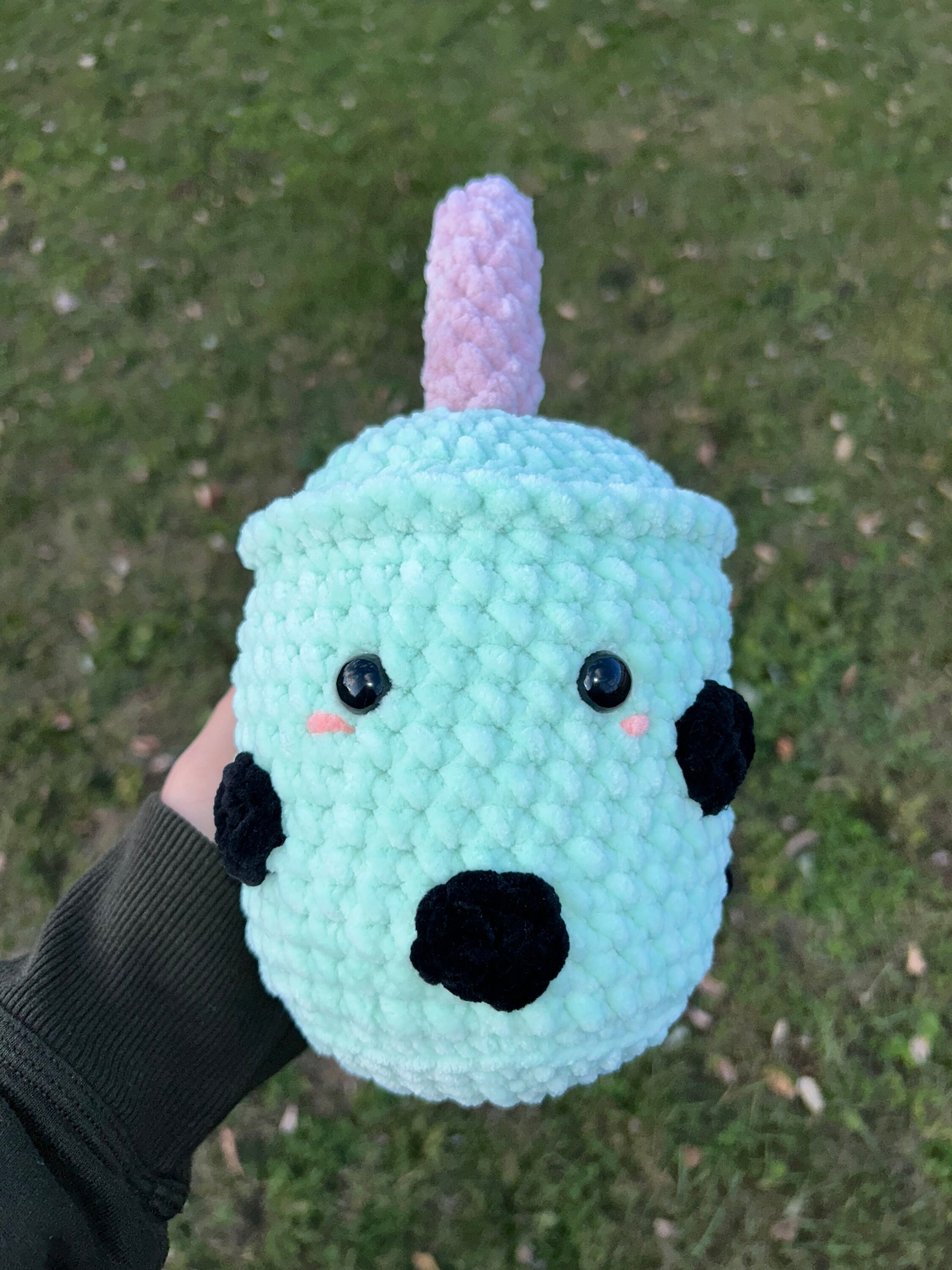 Crochet Boba Tea Crochet Bubble Tea Stuffed Animal Amigurumi Gift Toy ...
