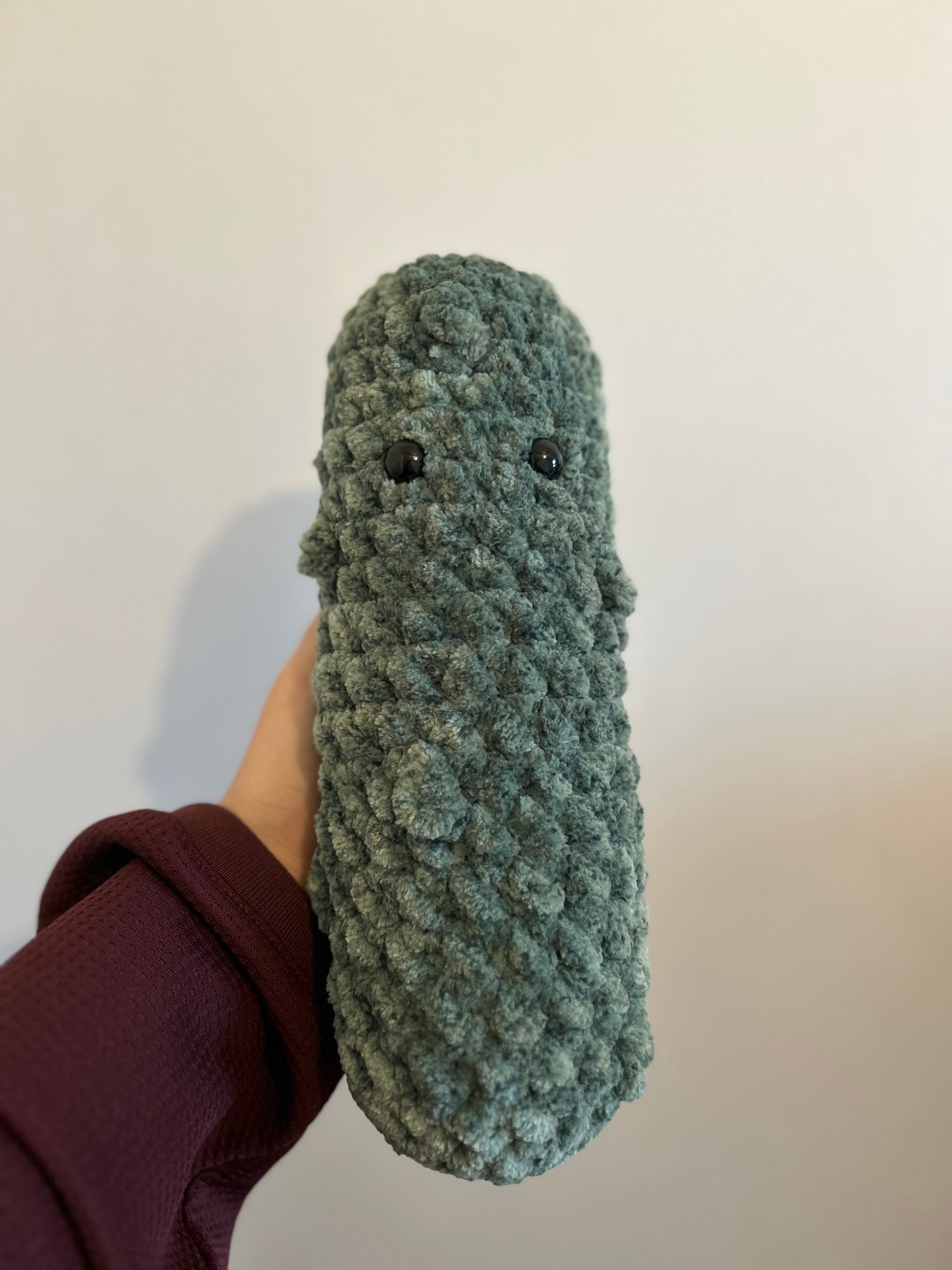 Crochet Plushies Large Peter the Pickle Emotional Support Stuffed ...