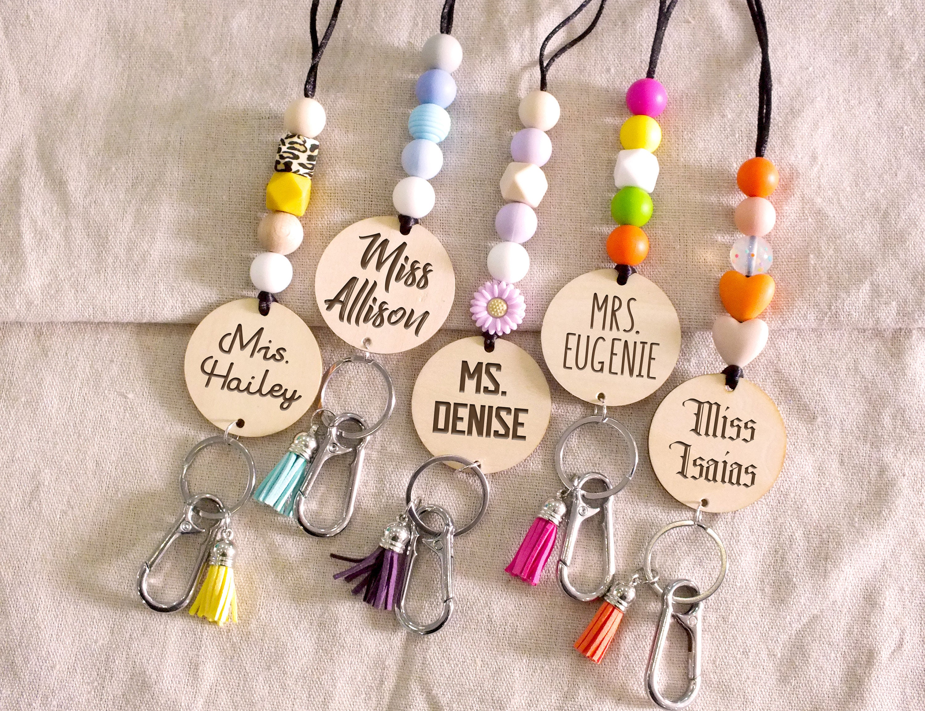 Personalized Teacher Lanyard With Name, Teacher Appreciation Gift ...