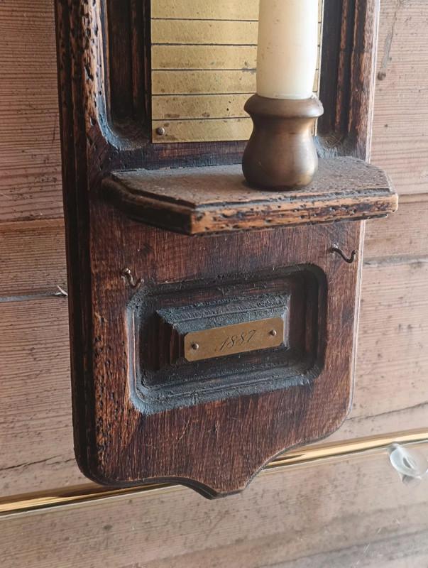 Unique Antique Candle Clock – Vintage Timepiece Measuring Time by ...