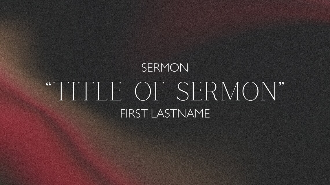 Aesthetic, Minimalist Worship Service Powerpoint - Etsy
