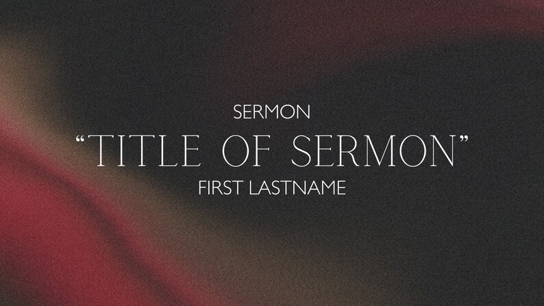 Aesthetic, Minimalist Worship Service Powerpoint - Etsy