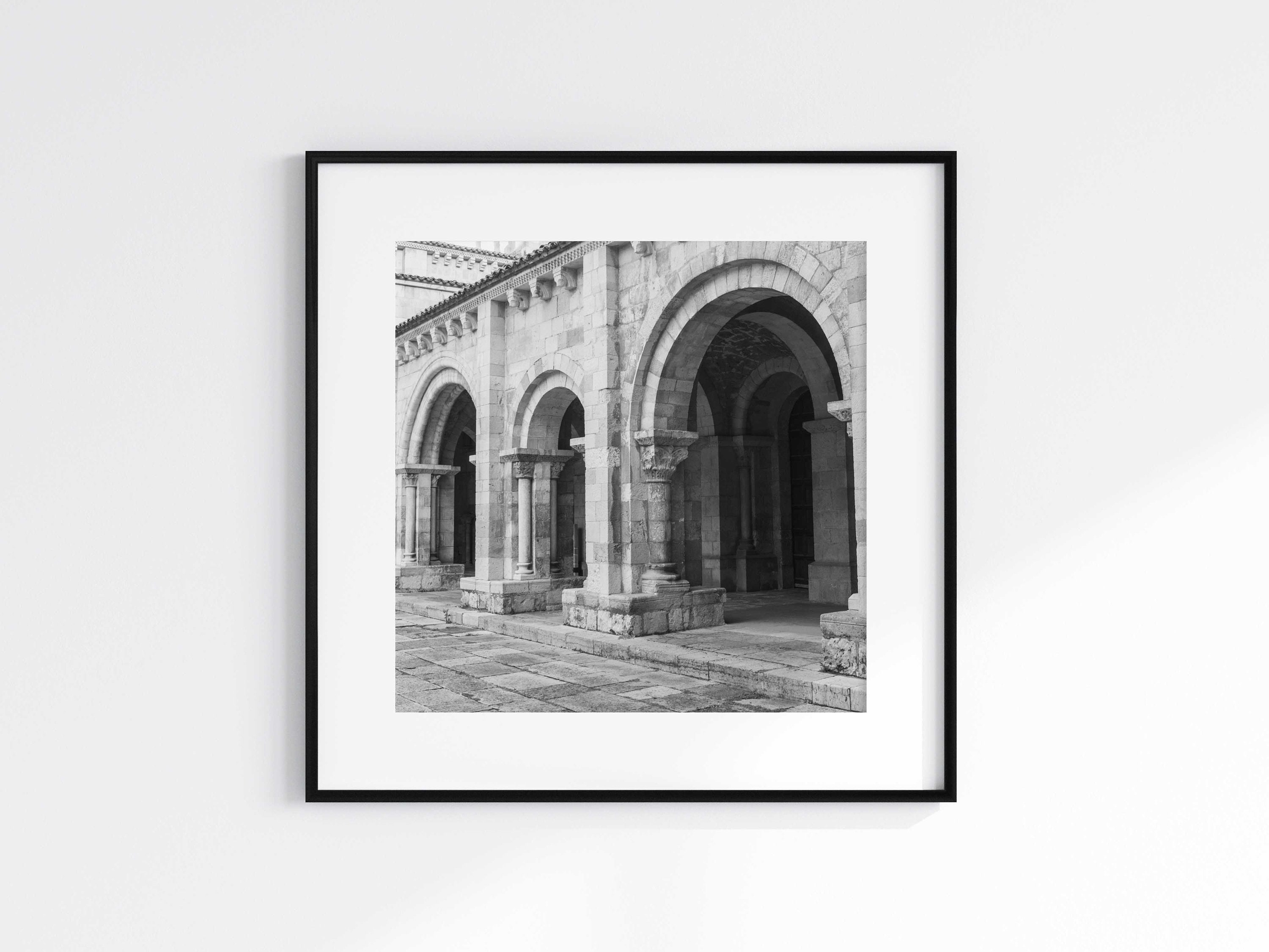 Black and White Arches Photo, Architectural Print, Digital Square ...
