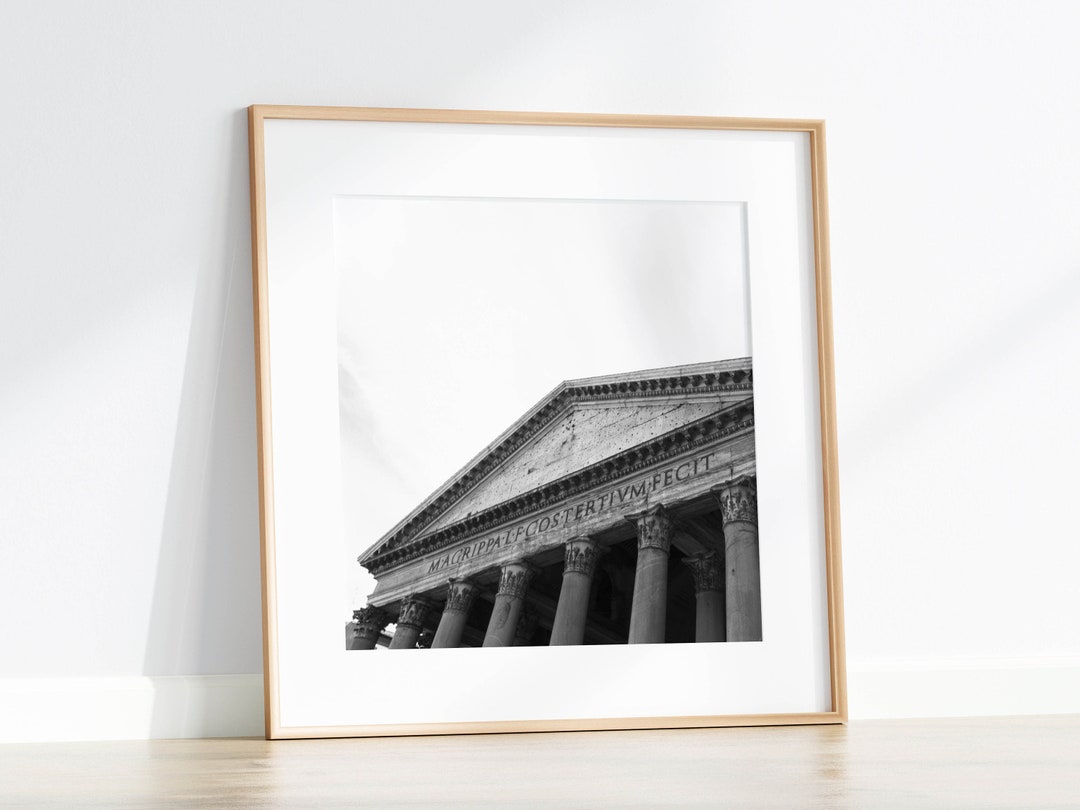 Pantheon Poster, Rome Photo Art, Modern Home Decor, Architecture Print ...