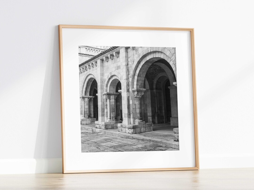 Black and White Arches Photo, Architectural Print, Digital Square ...