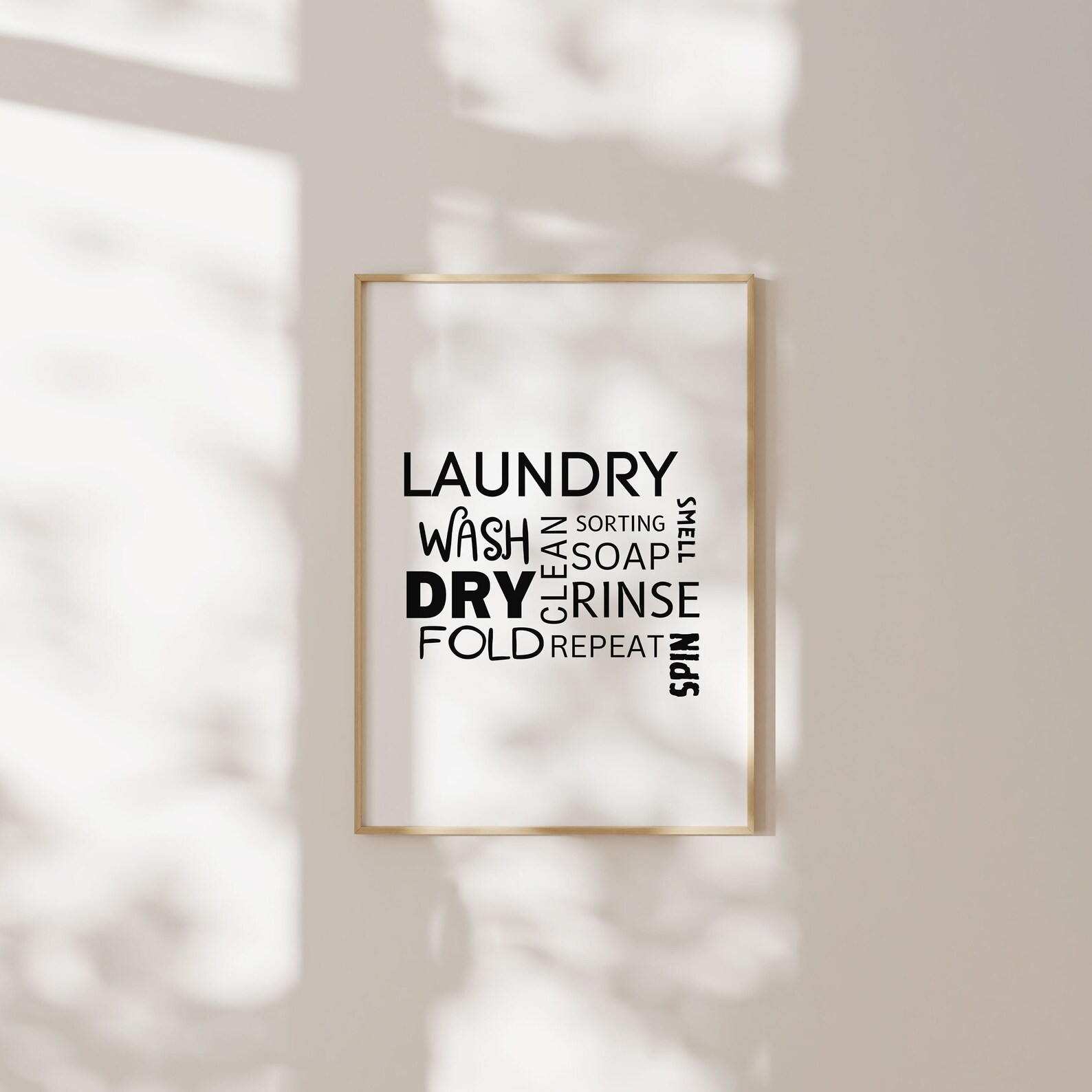 Laundry Room Wall Art, Laundry Words Printable, Laundry Wordle, Laundry ...