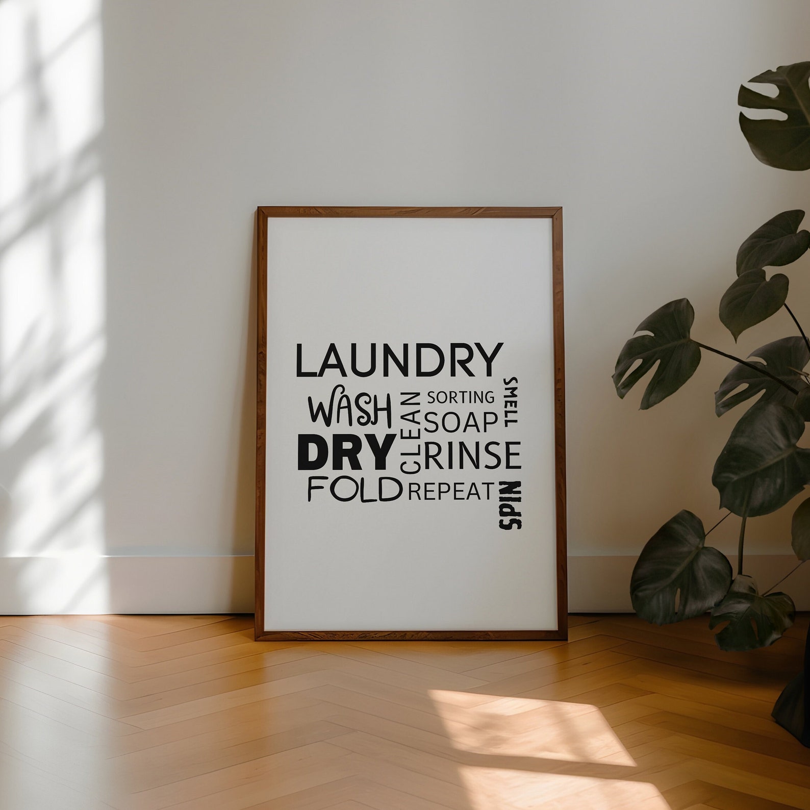 Laundry Room Wall Art, Laundry Words Printable, Laundry Wordle, Laundry ...