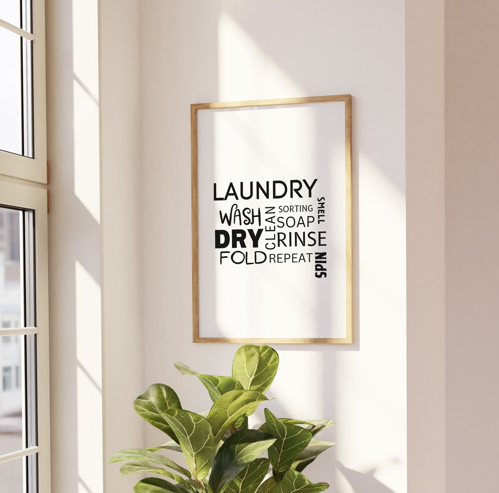 Laundry Room Wall Art, Laundry Words Printable, Laundry Wordle, Laundry ...