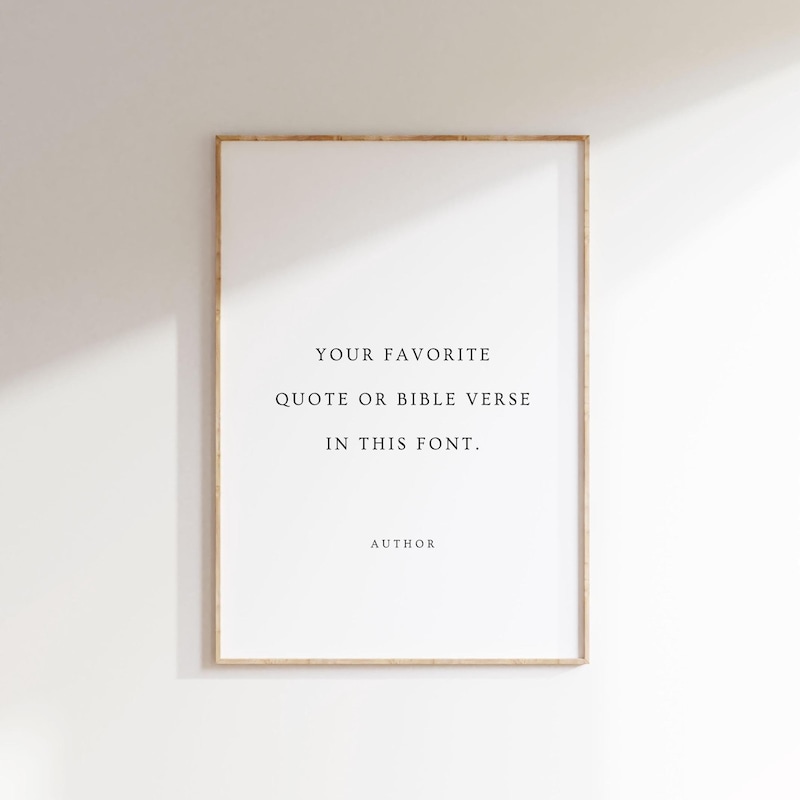 Custom Quote Poster - Etsy