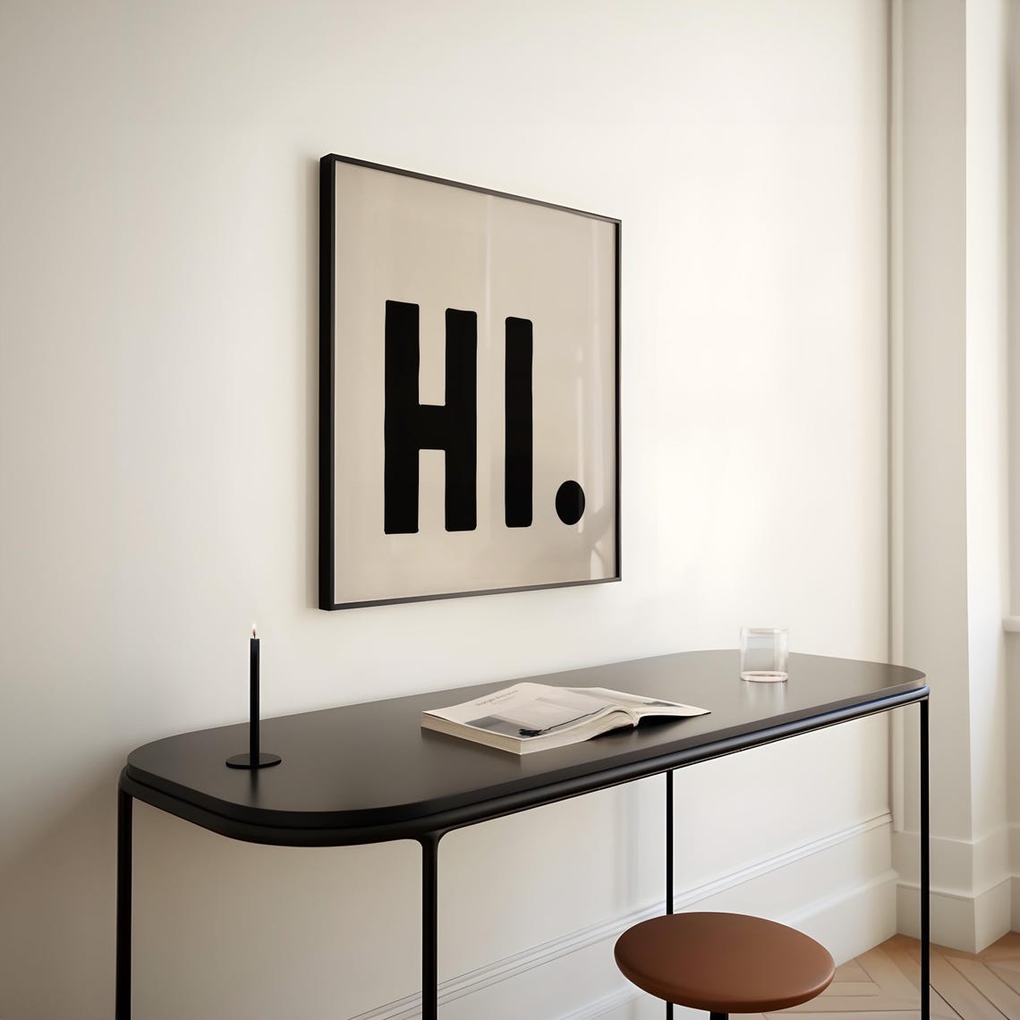 Hi Printable Wall Art, Hi Poster, Entryway Wall Art, Entryway Print ...
