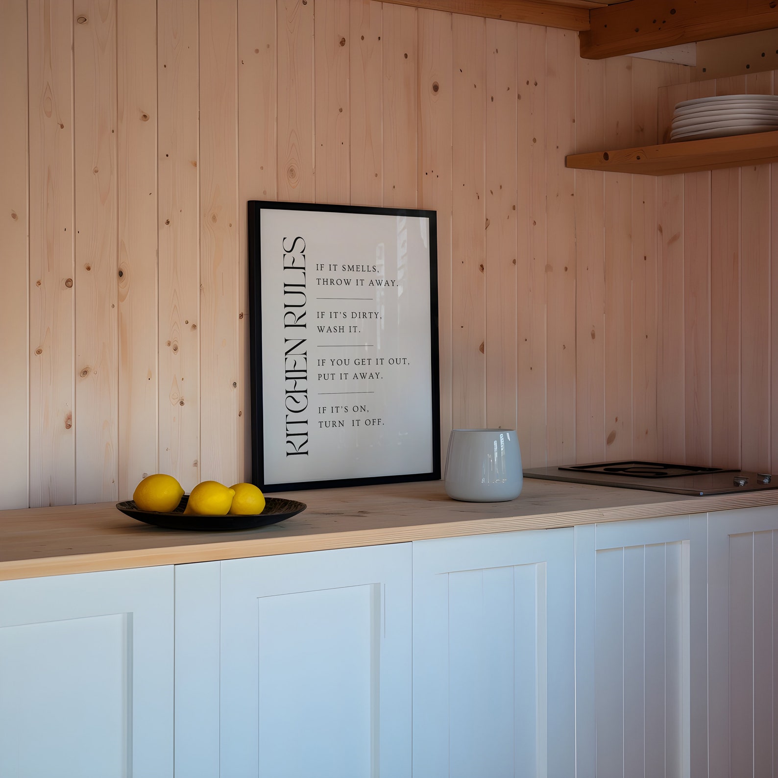 Kitchen Rules Wall Art, Kitchen Rules Printable, Kitchen Wall Decor ...
