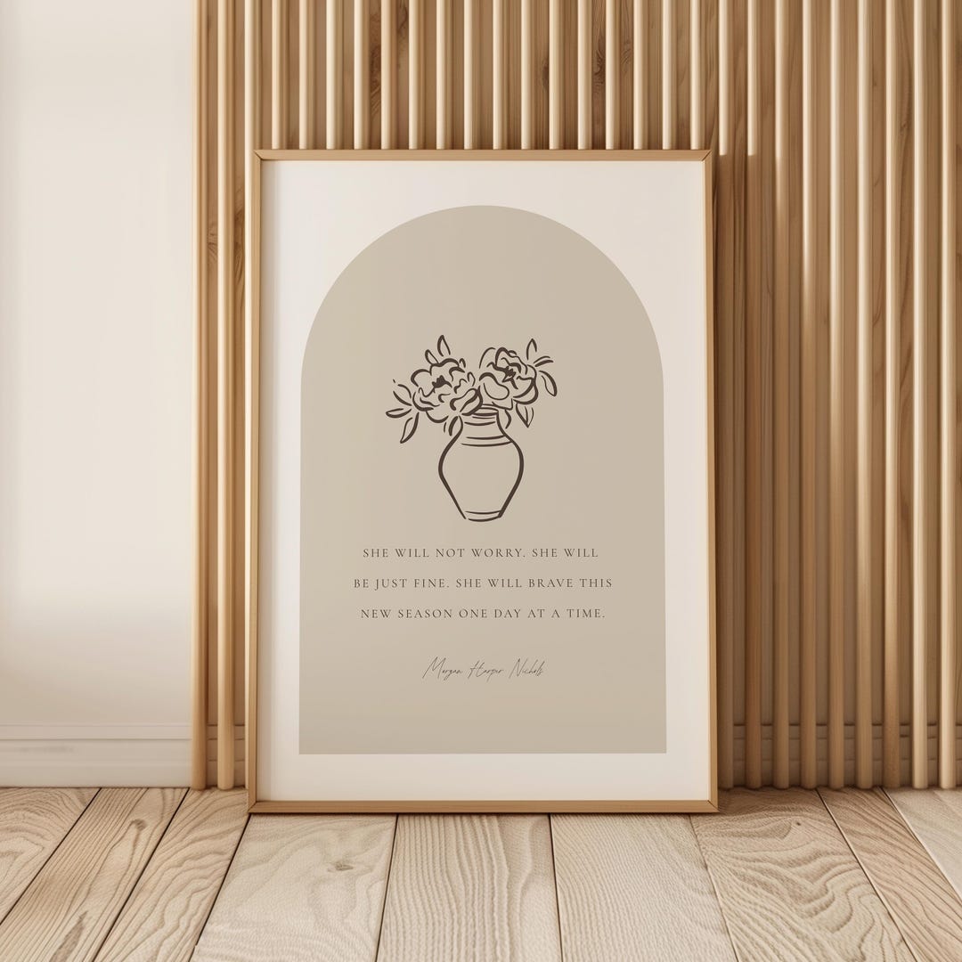 She Will Not Worry, Morgan Harper Nichols Quote, Women Quote Wall Art ...