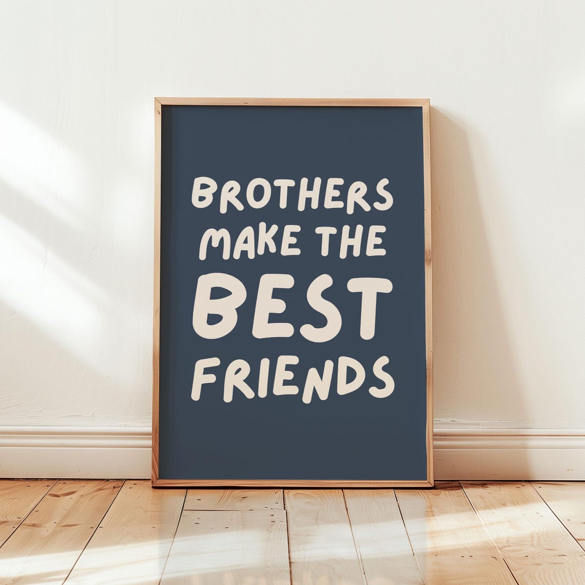Brothers Make the Best Friends, Boys Room Wall Art, Boy Nursery Wall ...