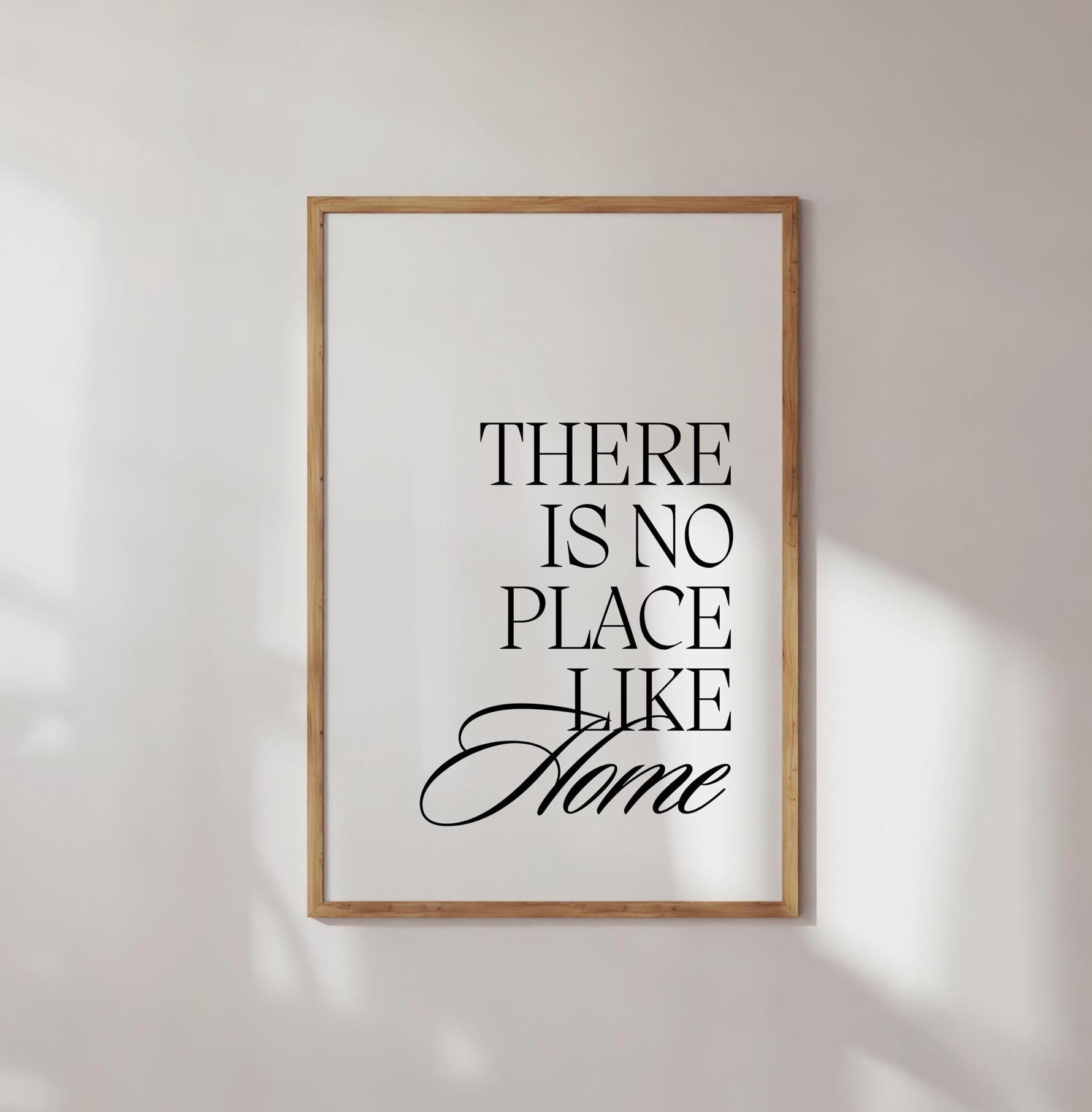 There is No Place Like Home Wall Art, Modern Print (digital Download ...